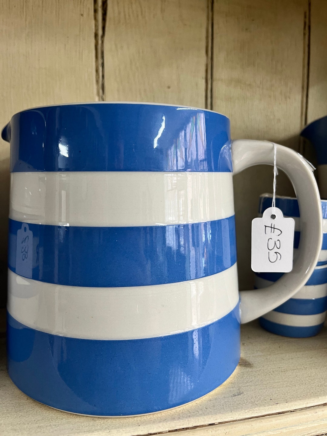Cornishware Plain Jug - Etsy