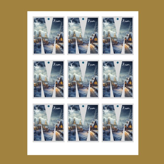 Gift Tag Templates, Editable Canva Frames, Drag and Drop Templates ...