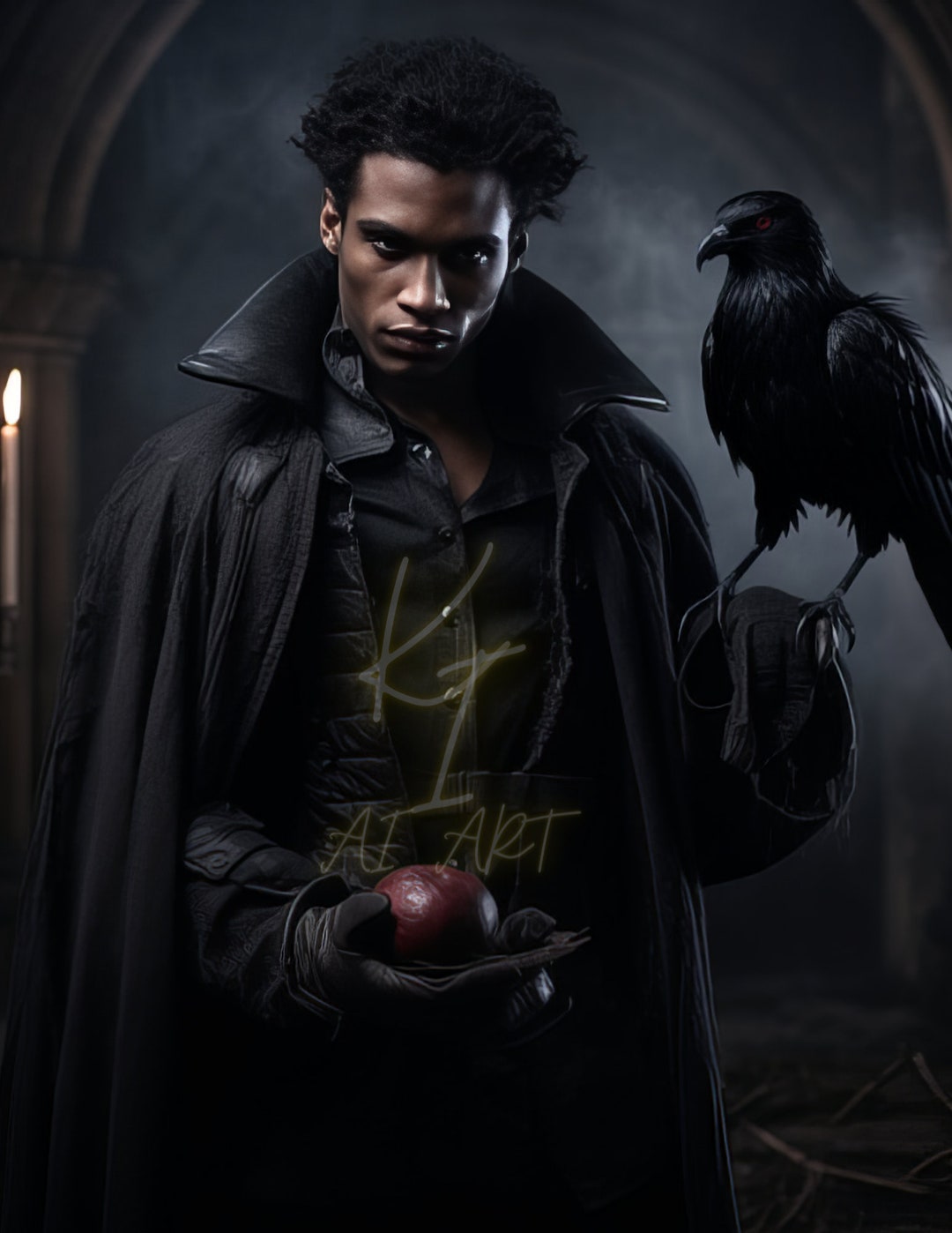 Dracula Mini Bundle PNG, African American Vampire, Halloween Invitation ...