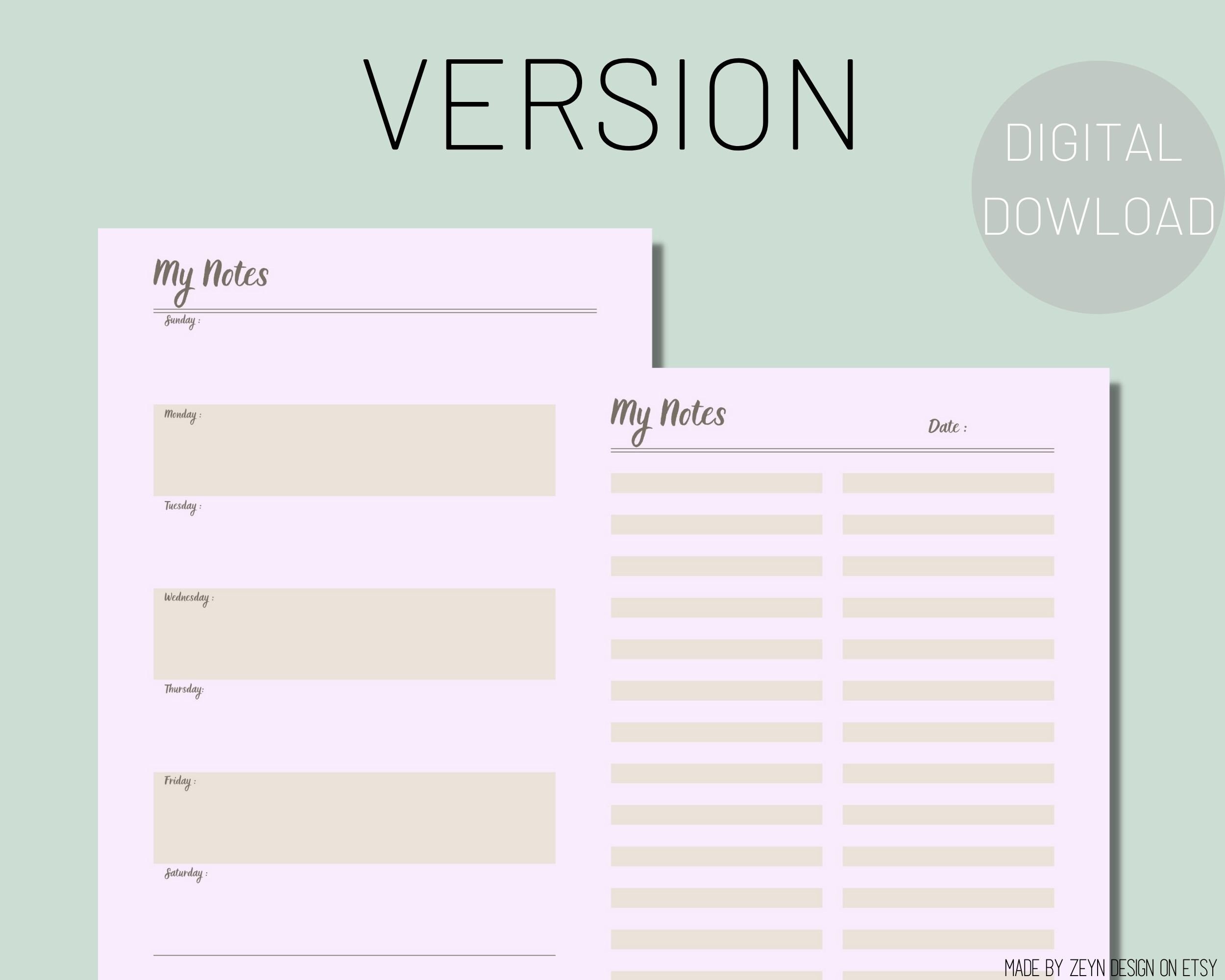 Printable Lined Page Lined Sheets Printable Notes Printable Writing ...