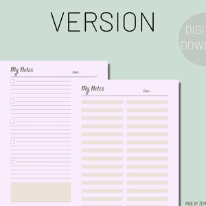 Printable Lined Page Lined Sheets Printable Notes Printable Writing ...