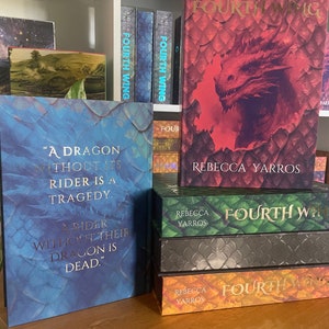 FOURTH WING Custom Made Set of 5 Variant Hardcovers rebind - Etsy Sweden