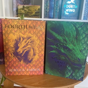 FOURTH WING Custom Made Set of 5 Variant Hardcovers rebind - Etsy Sweden