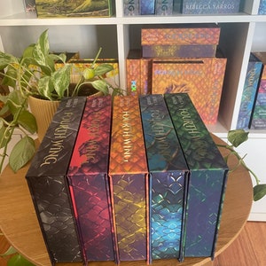 FOURTH WING Custom Made Set of 5 Variant Hardcovers rebind With Edge ...