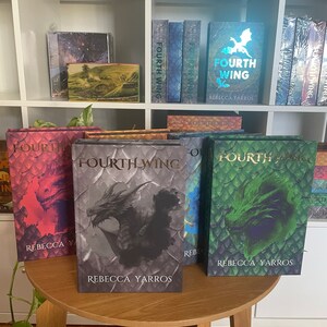 FOURTH WING Custom Made Set of 5 Variant Hardcovers rebind With Edge ...