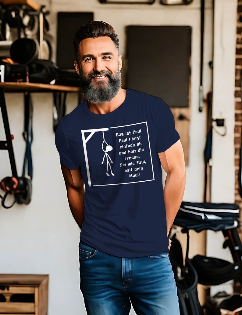 Unisex T-Shirt Hangman Paul Maul halten, Fresse halten, sei wie böse ...