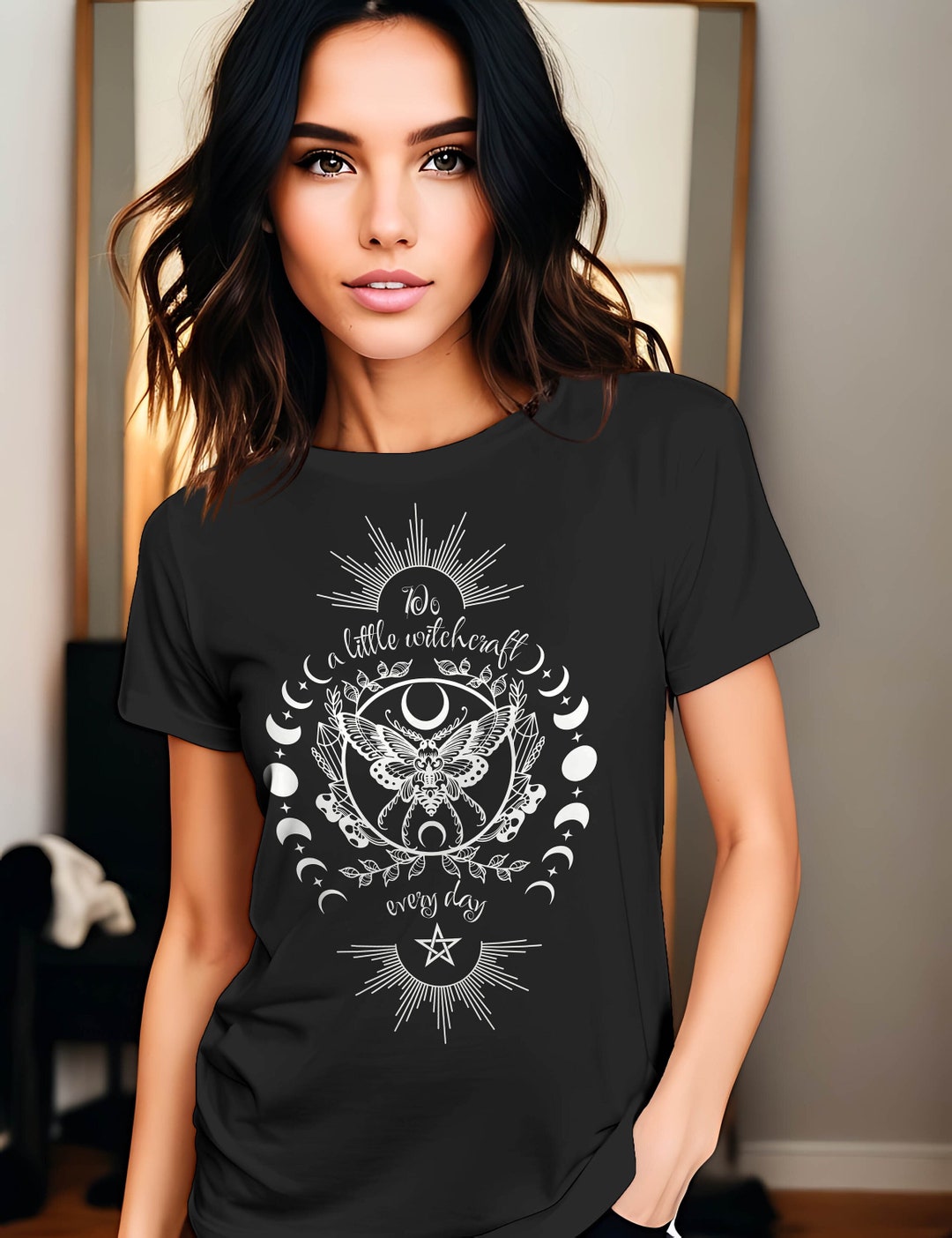 Unisex T-shirt Do a Little Witchcraft Every Day | Hexe Jeden Tag Boho ...