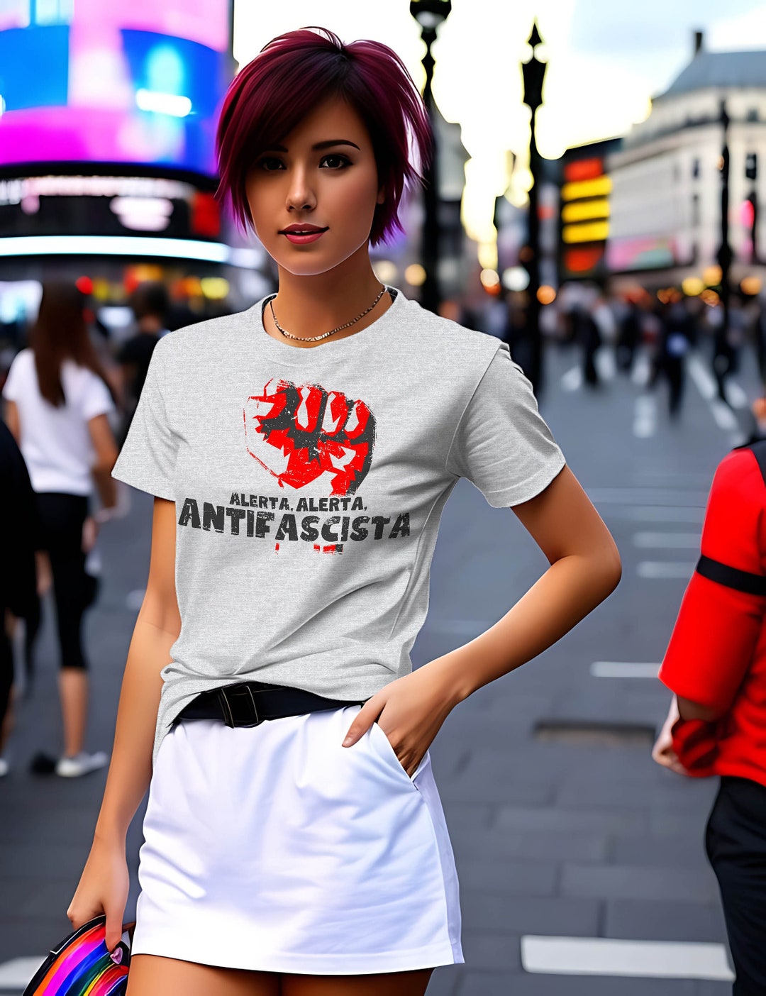 Unisex T-Shirt Alerta, Alerta, Antifascista | gegen Faschismus und ...