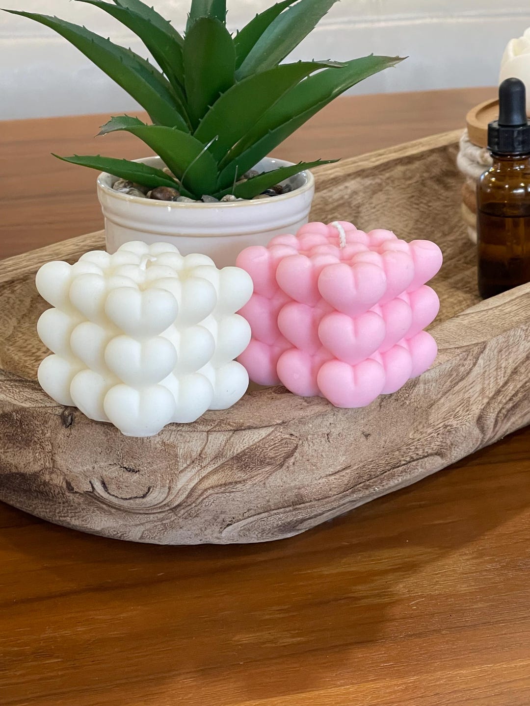 Heart Bubble Candle - Etsy