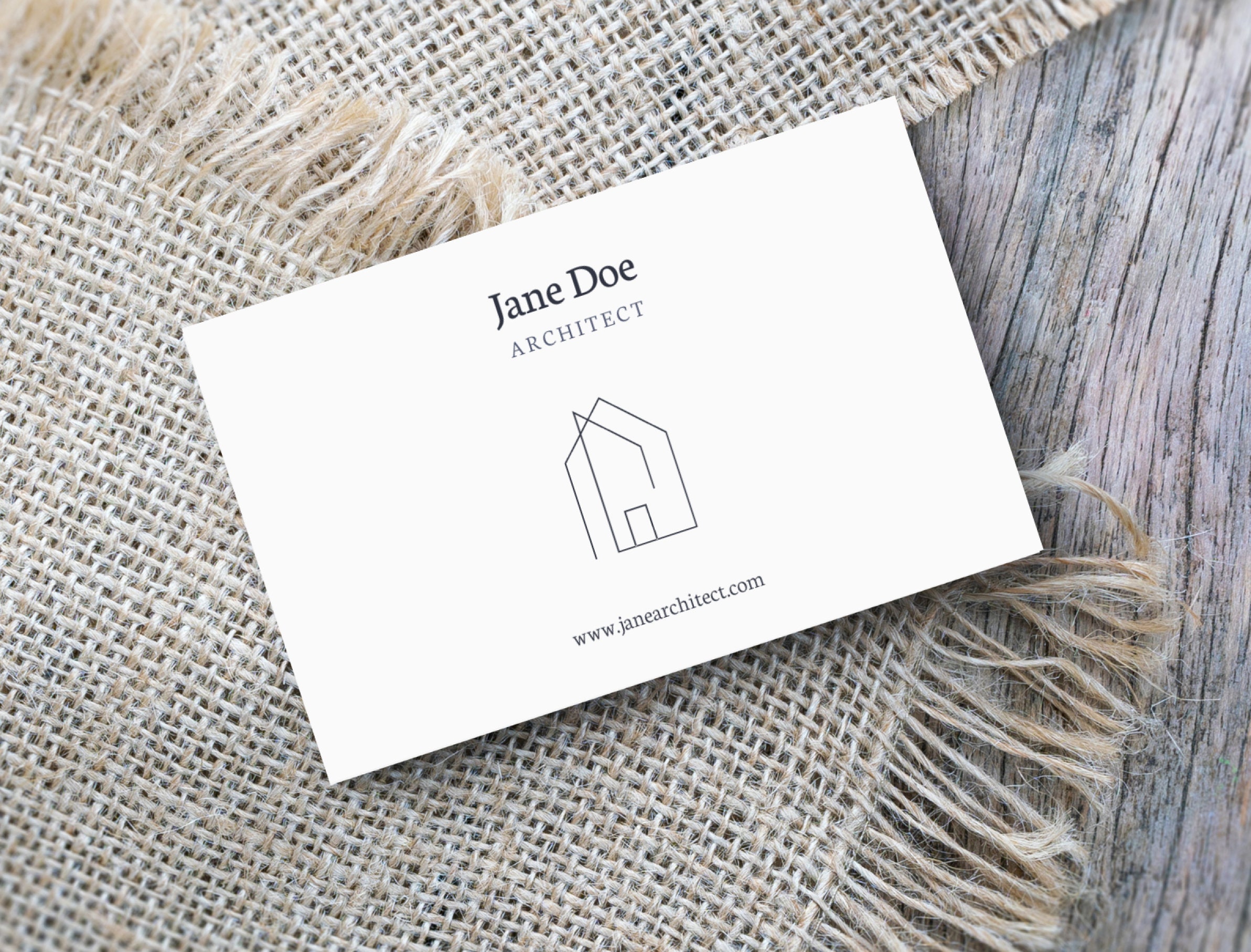 Minimalistic Business Card Design, Editable Canva Template, Printable ...