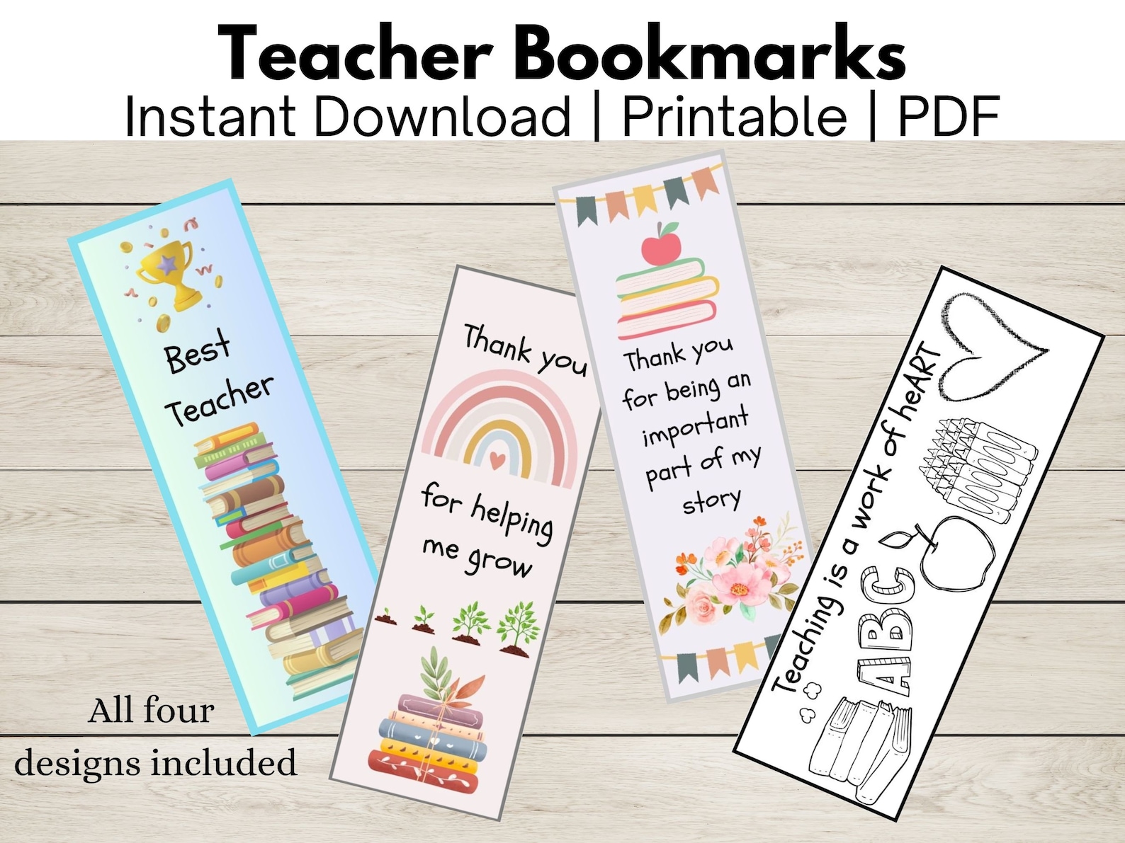 Teacher Bookmarks | Teacher Gifts | Best Teacher | Thank You | Teacher ...