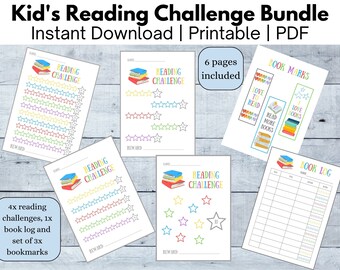 Printable Winter Reading Challenge | 100 Book Tracker for Kids ...