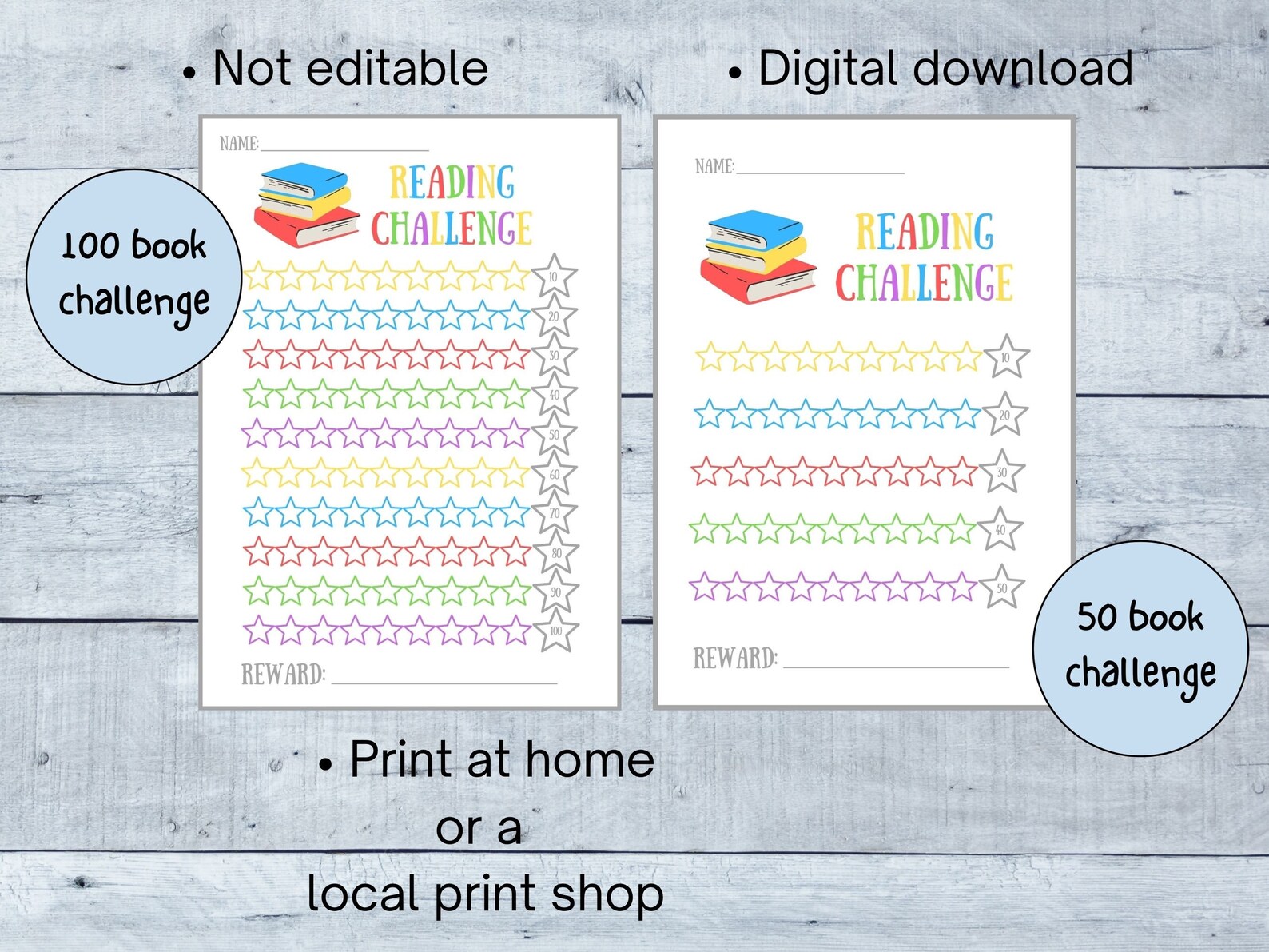Kids Reading Challenge | Reading Tracker | Book Tracker | Reading Chart ...