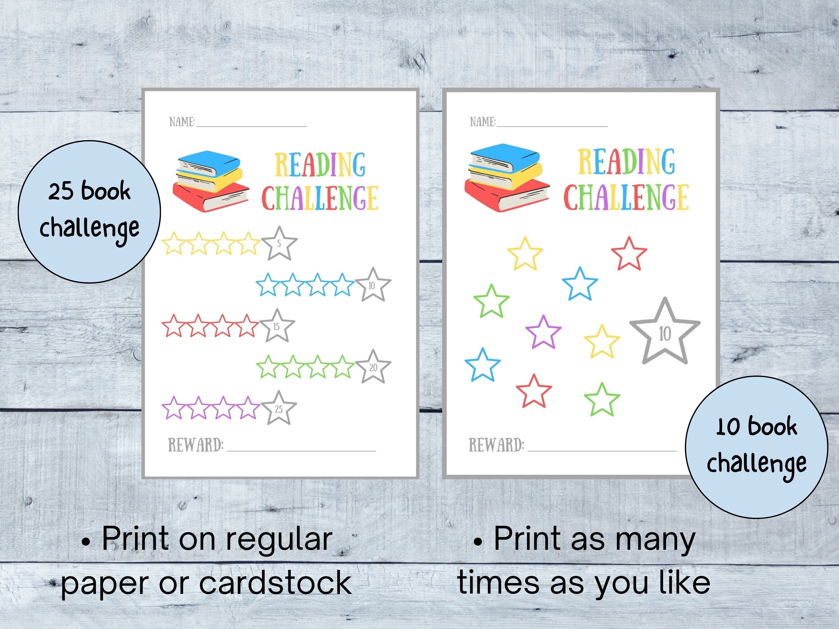 Kids Reading Challenge | Reading Tracker | Book Tracker | Reading Chart ...