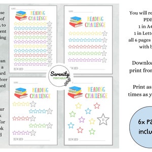 Kids Reading Challenge | Reading Tracker | Book Tracker | Reading Chart ...