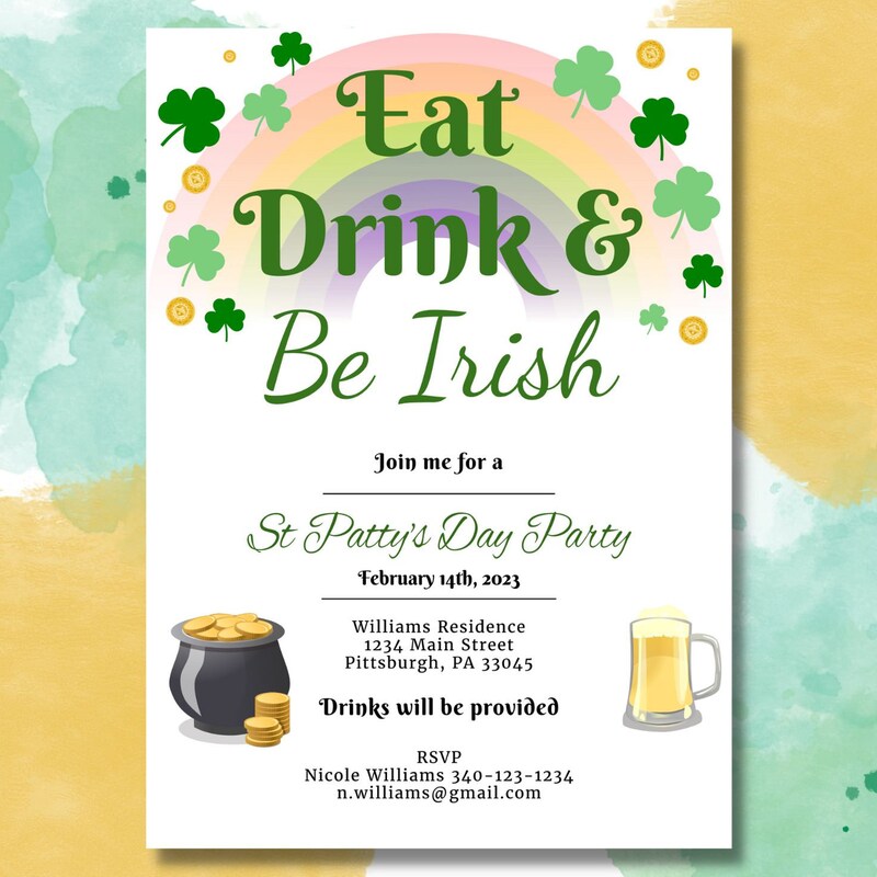 Irish Invitation - Etsy