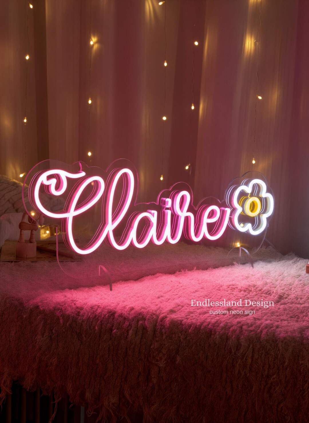 Custom Standing Neon Sign, Custom Name Neon Sign, Home Decor ...