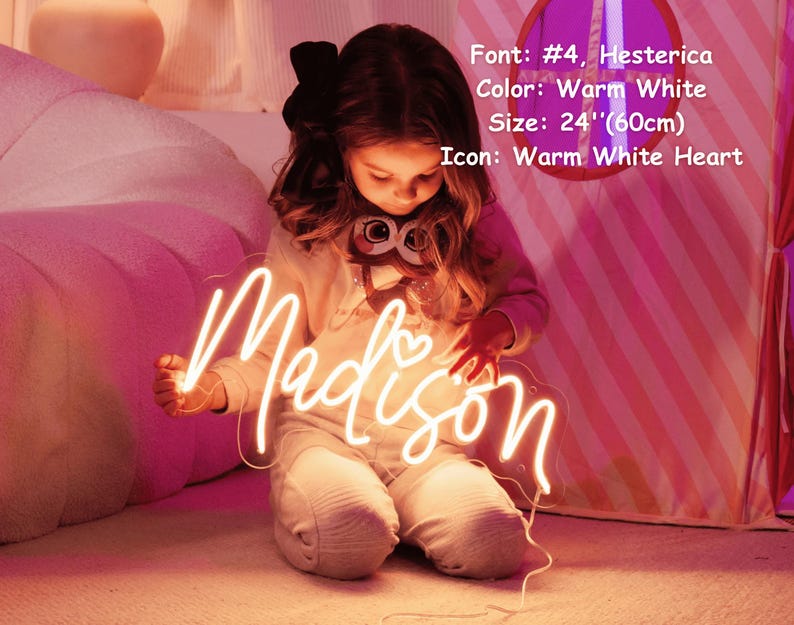 Custom Neon Sign for Kids Bedroom, Custom Name Neon Sign, Dorm Room ...