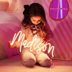 Custom Neon Sign for Kids Bedroom, Custom Name Neon Sign, Home Decor ...