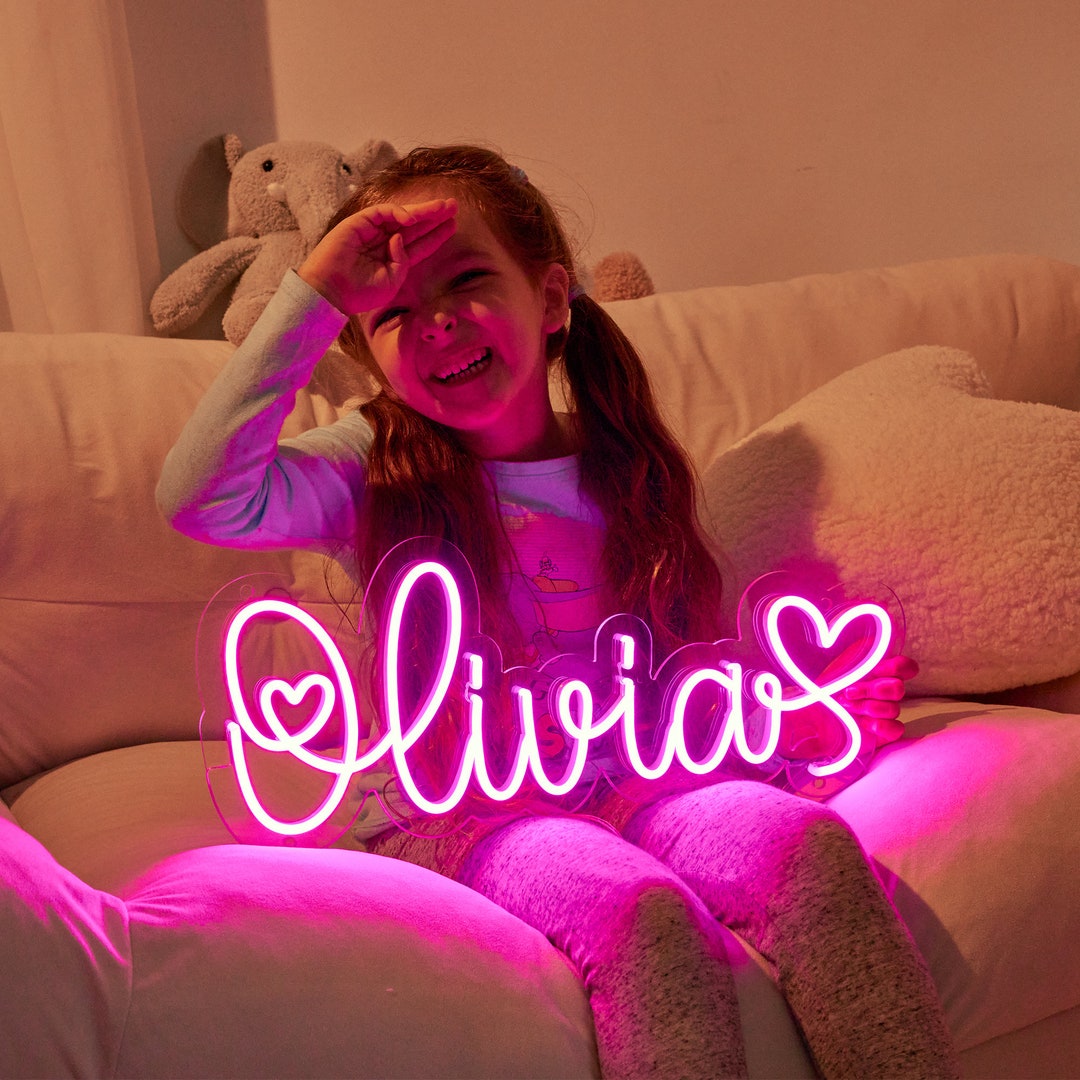 Custom Neon Sign for Kids Bedroom, Custom Name Neon Sign, Home Decor ...
