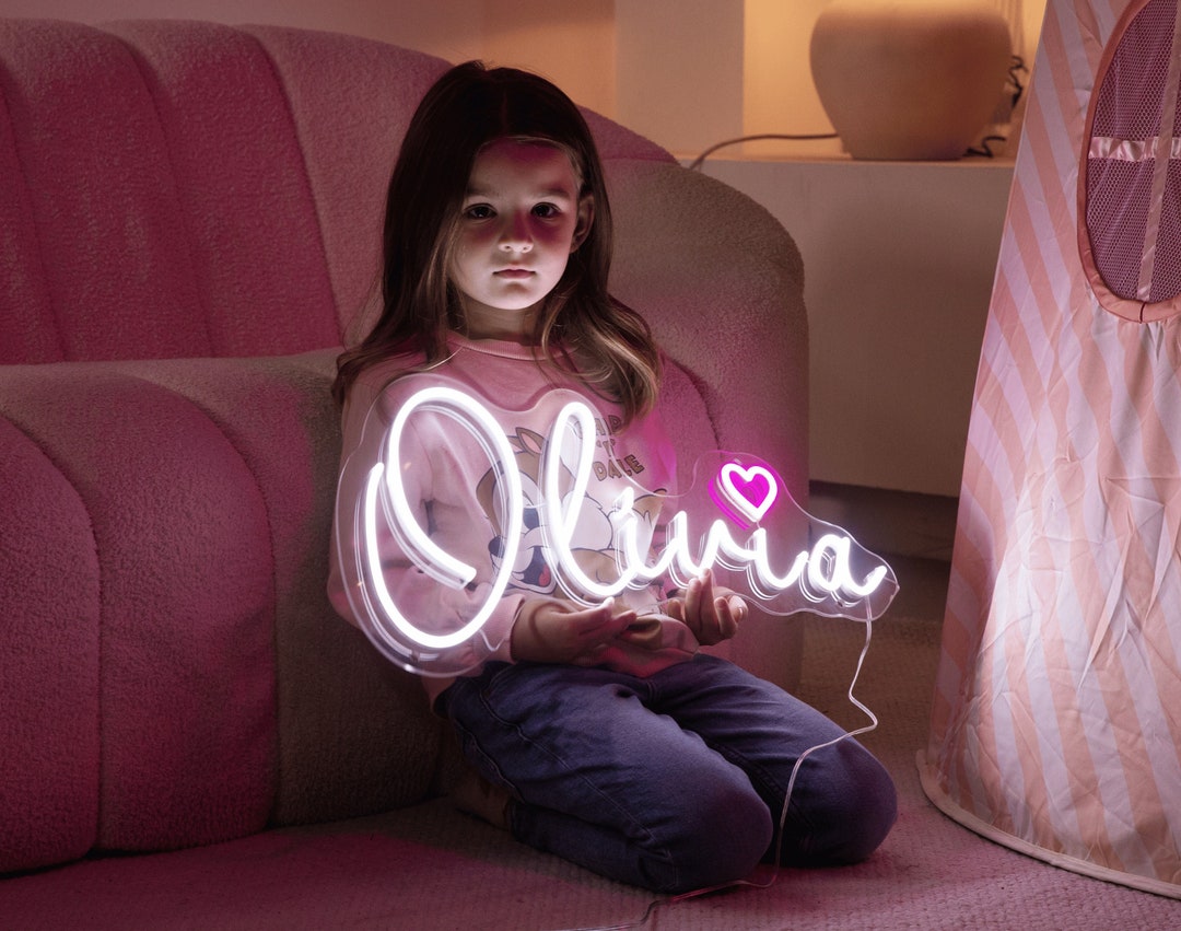 Custom Neon Sign for Kids Bedroom, Custom Name Neon Sign, Home Decor ...