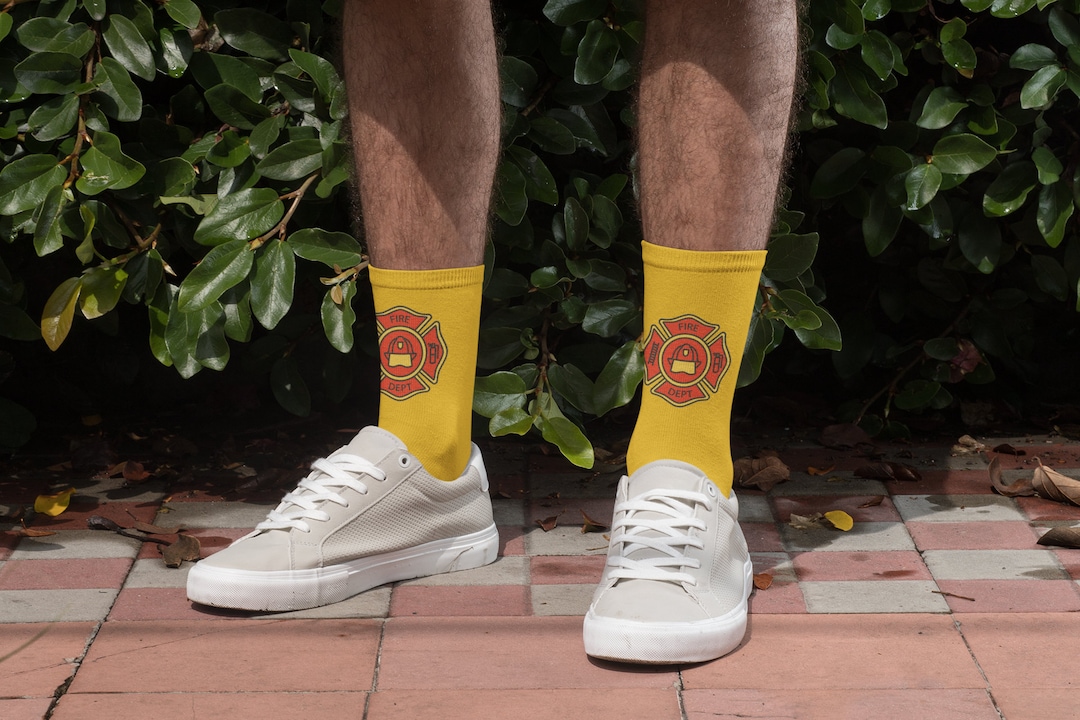 Fire Department Badge Socks Academy Graduation Fire Fighter Gift ...