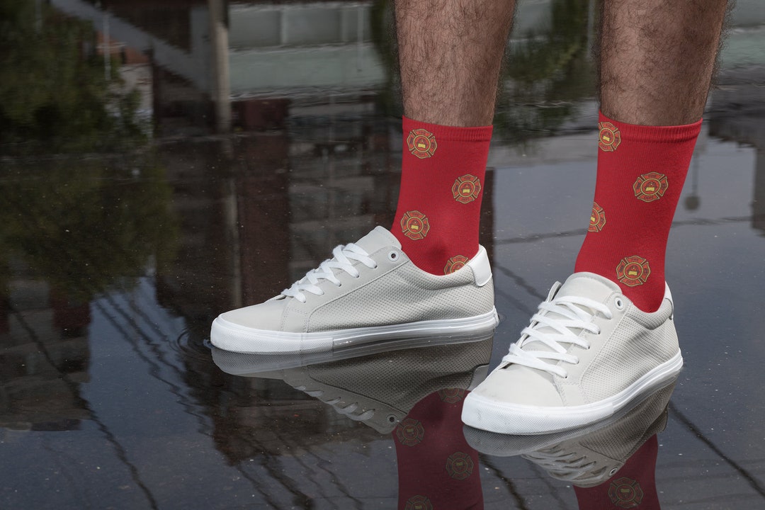 Fire Department Badge Socks Academy Graduation Fire Fighter Gift ...