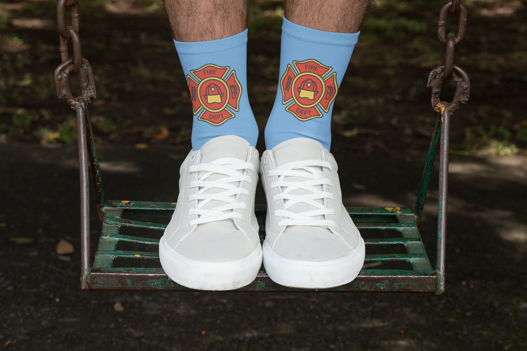 Fire Department Badge Socks Academy Graduation Fire Fighter Gift ...