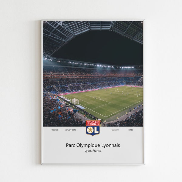 Olympique Lyon Poster - Etsy