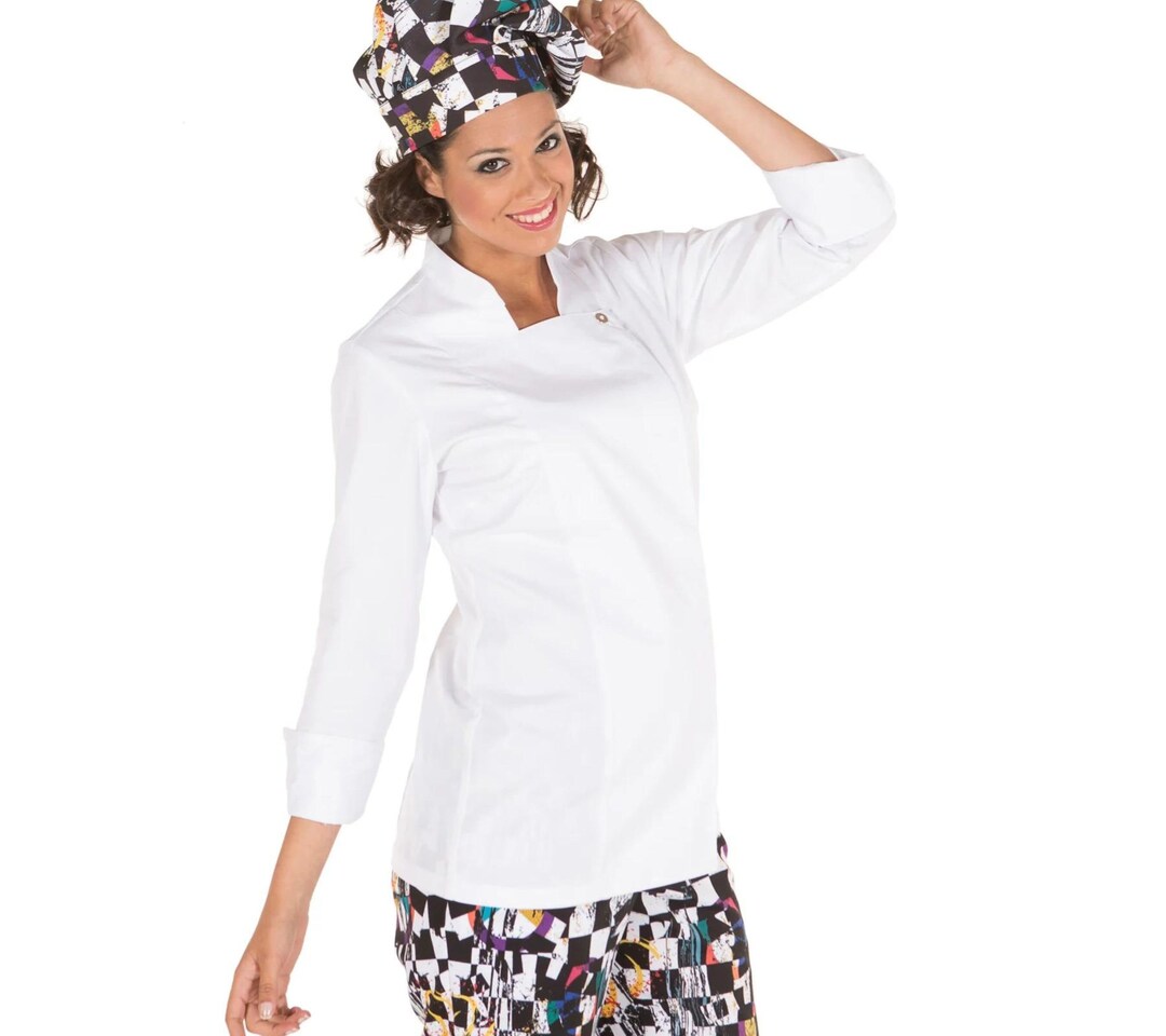 Woman Chef Jacket / Coat With Aerosilver Fabric - Ideal Uniform for ...