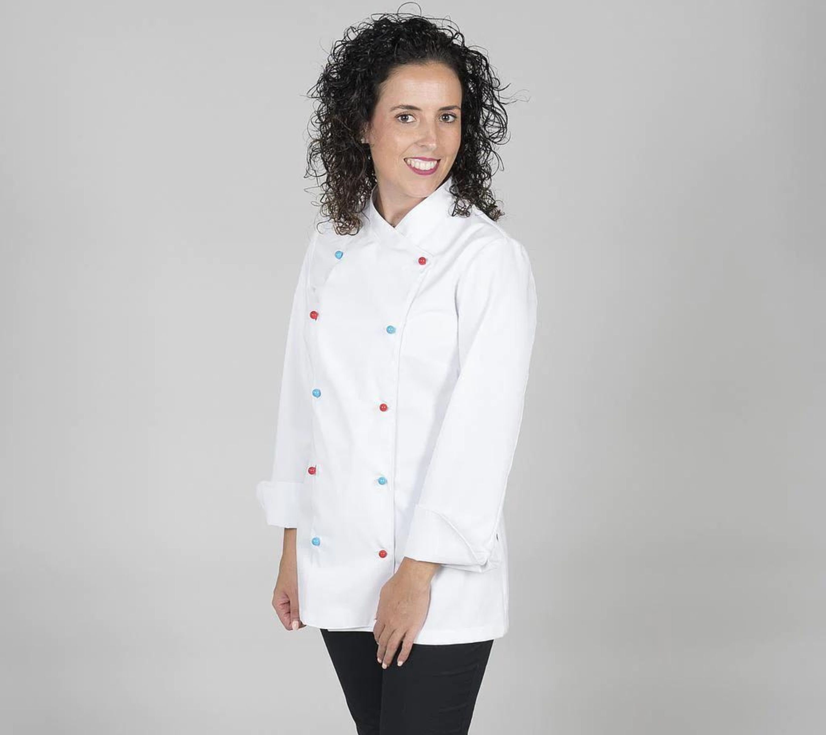 Woman Chef Jacket / Coat With Embroidery - Ideal Uniform for Baristas ...