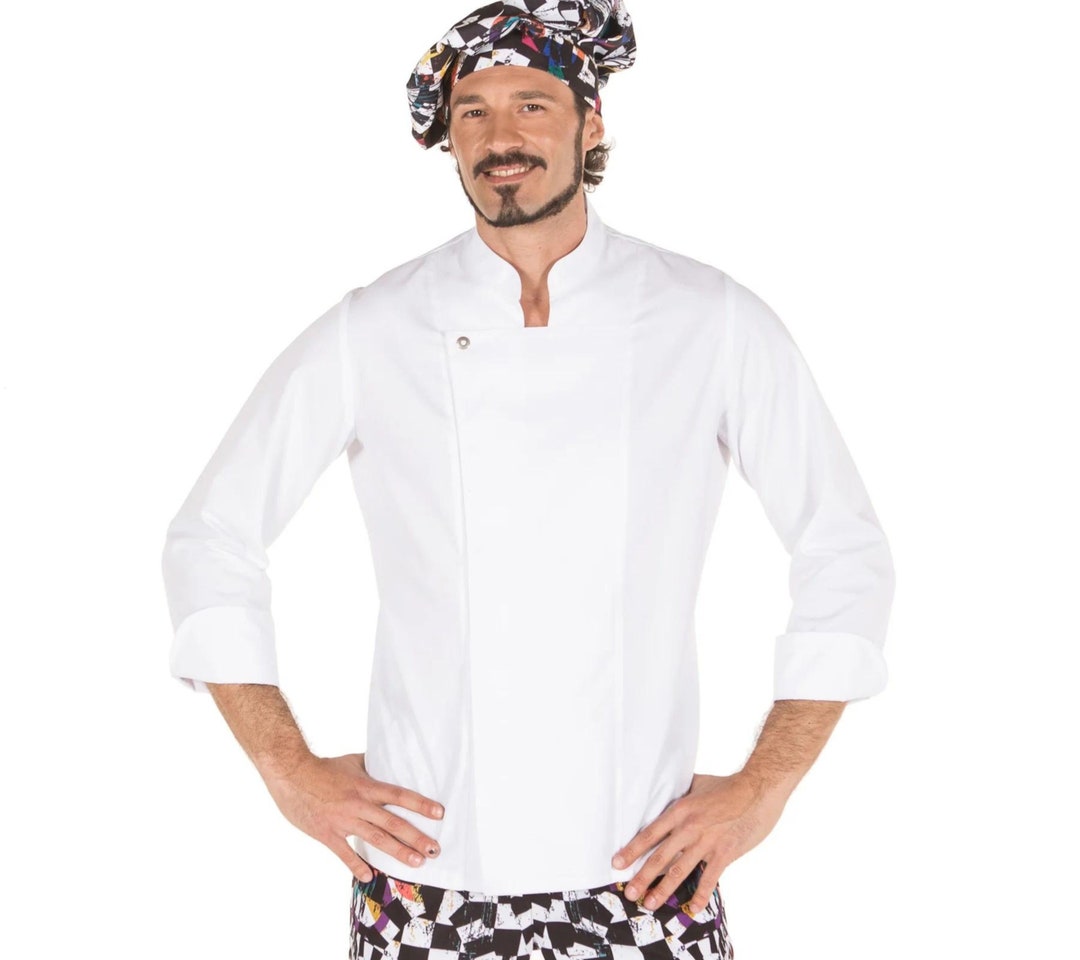 Men's Double-breasted Chef Jacket With AEROSILVER Fabric - Ideal ...