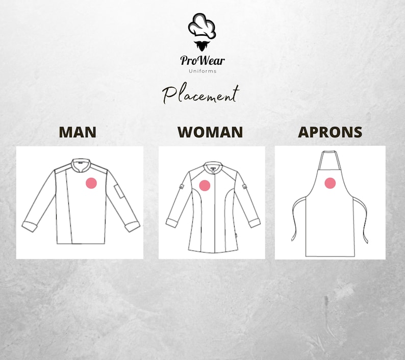 Unisex Chef Jacket / Coat With Embroidery Ideal for Baristas, Chefs ...