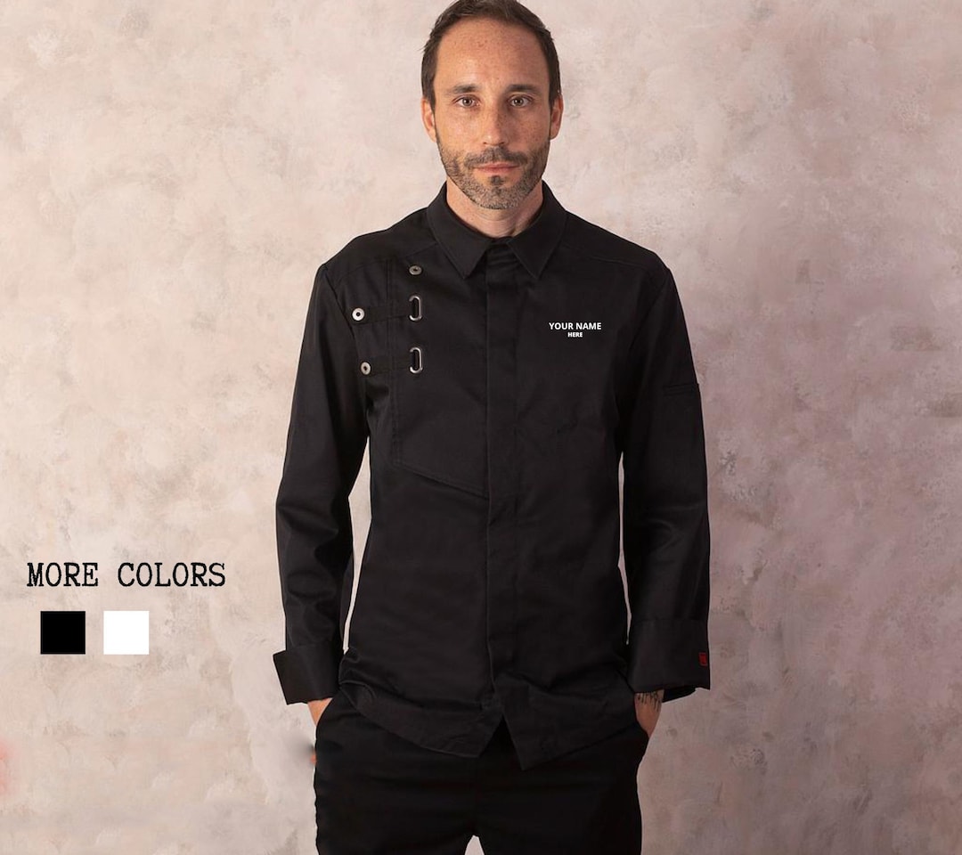 Unisex Chef Jacket / Coat With Embroidery - Ideal for Baristas, Chefs ...