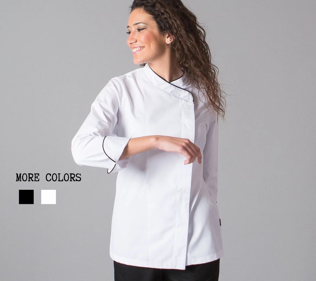 Woman Chef Jacket/coat for Demanding Jobs - Double-breasted Jacket for ...