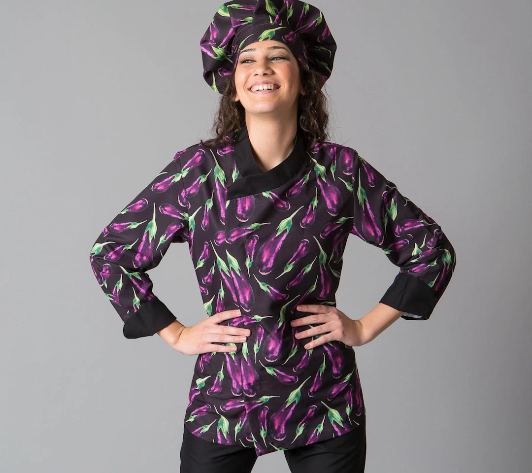 Unisex Denim Chef Jacket / Coat With Hidden Press-studs and Aerosilver ...