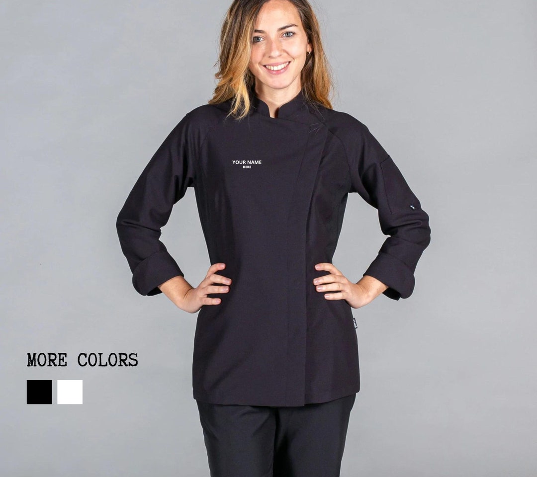 Antibacterial Women's Chef Jacket - Ideal Uniform for Baristas and ...