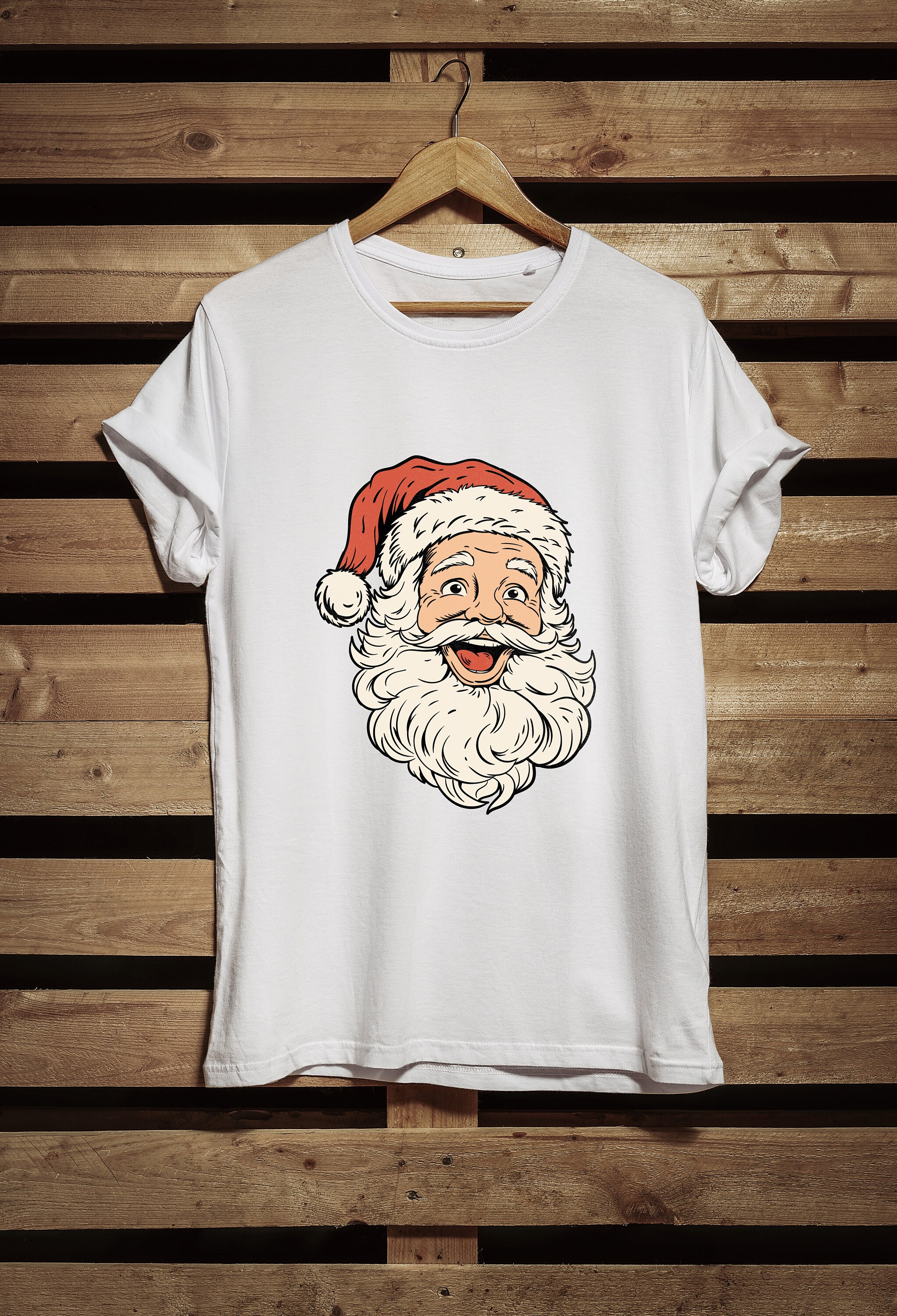 Vintage Santa Claus Svg, Vintage Christmas Cut Files, Santa Face Hand ...