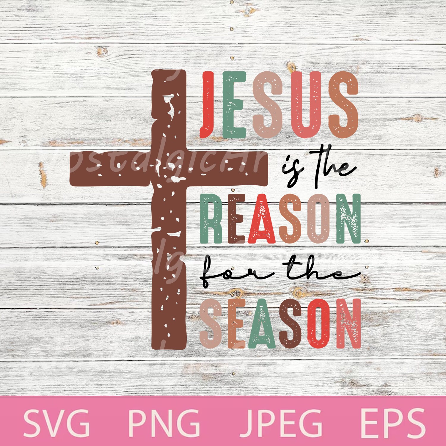 6 Retro Christmas Jesus SVG Best Bundle, Retro Jesus Svg, Christian ...