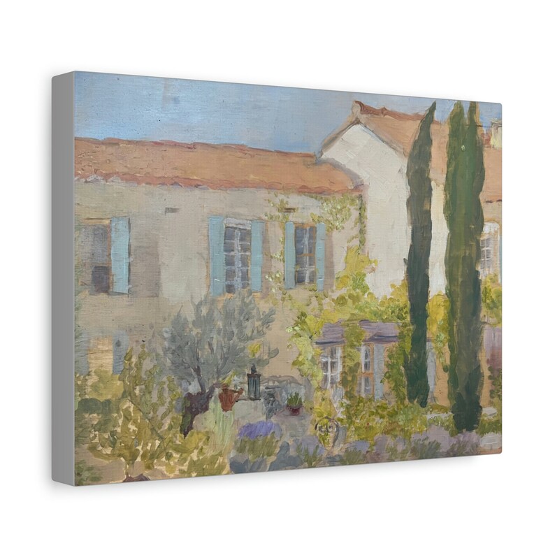 Maison Provence Oil Painting - Canvas Art Print - Etsy