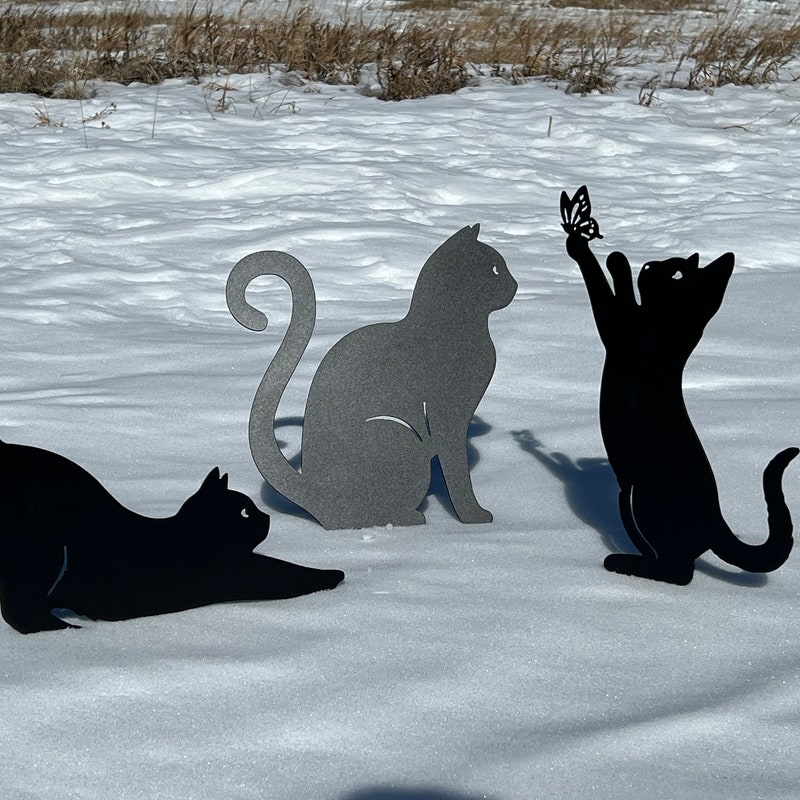 Cat Garden Art - Etsy