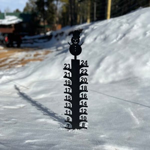 The Original Snowgauge Snowman - Snowstick - Snow Ruler - Measure Snow ...