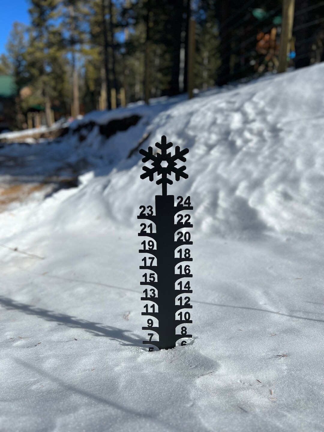 The Original Snowgauge Snowflake - Snowstick - Snow Ruler - Measure ...