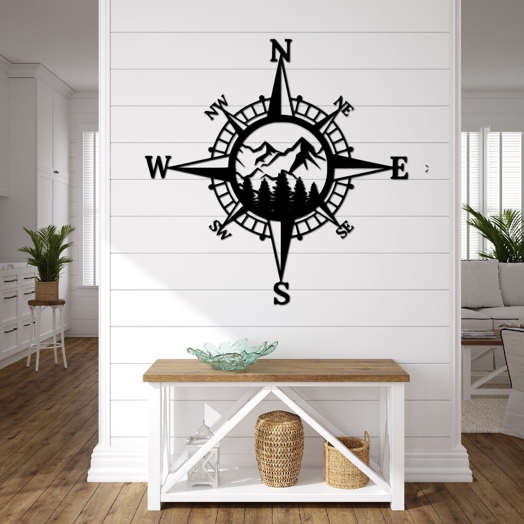 Mountain Compass - Nautical Compass - Mountains Are Calling - Mountain ...