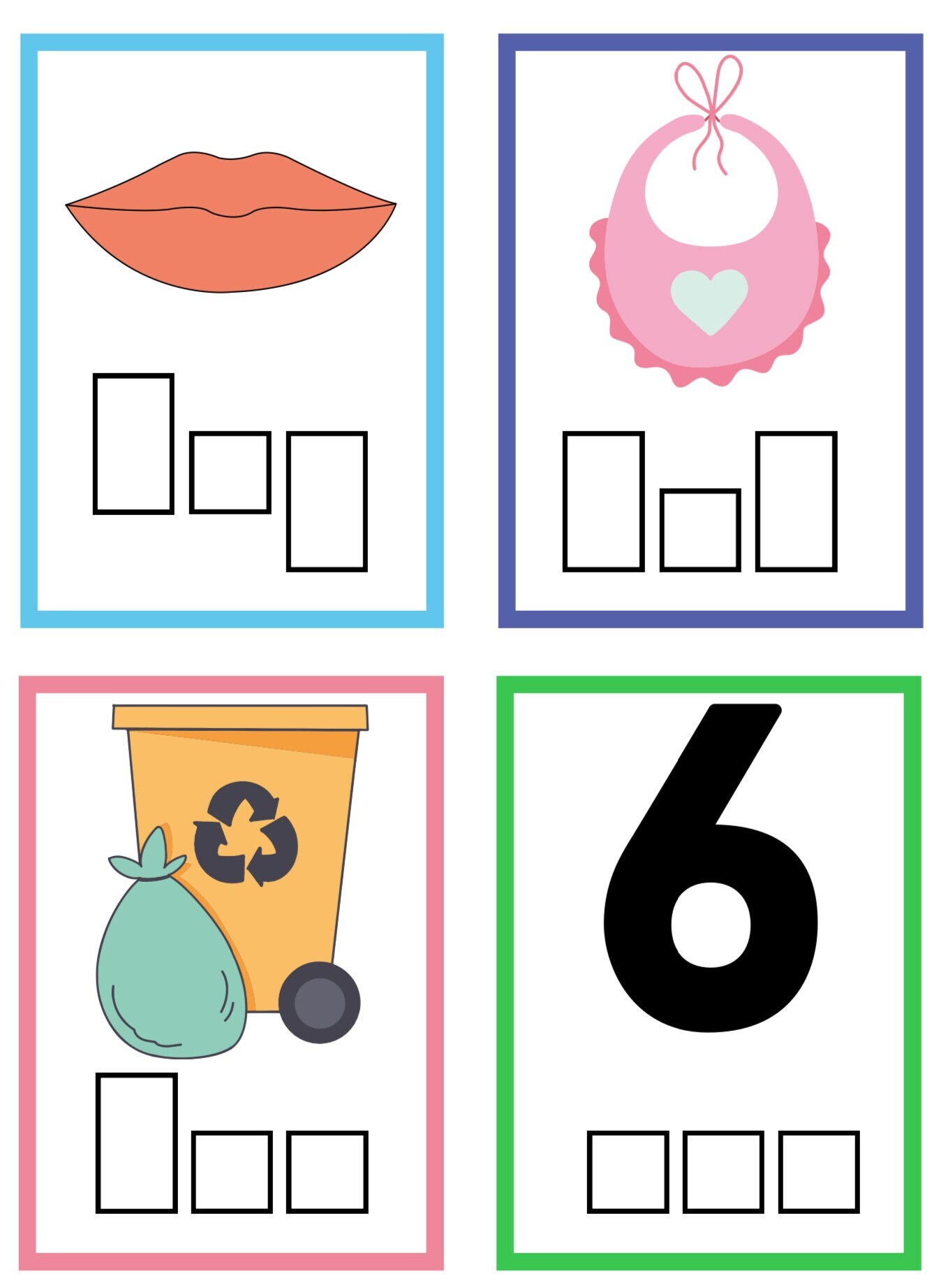 Short Vowel Sound I Word Cards - Etsy
