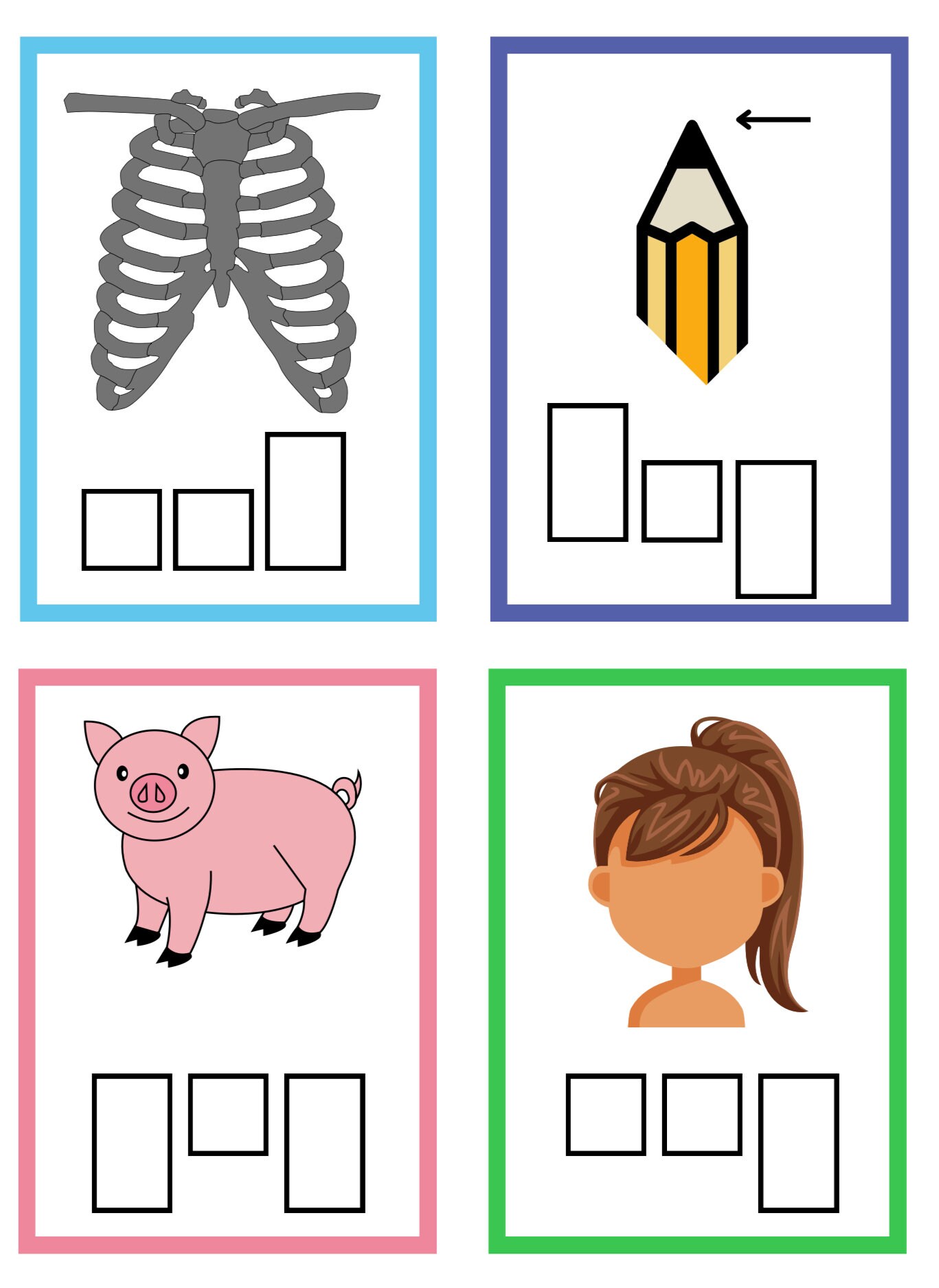 Short Vowel Sound I Word Cards - Etsy