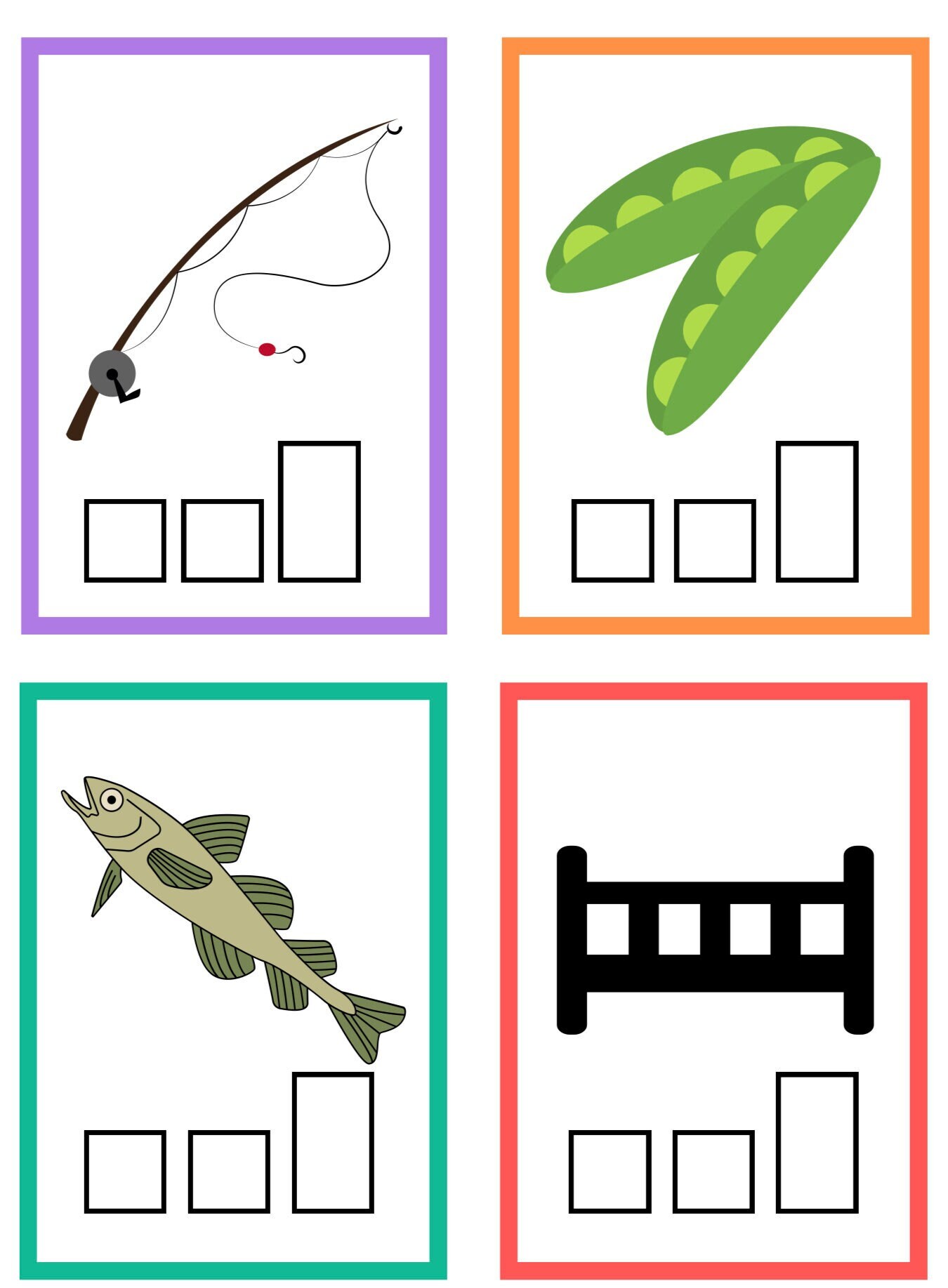 Short Vowel Sound O Word Cards - Etsy