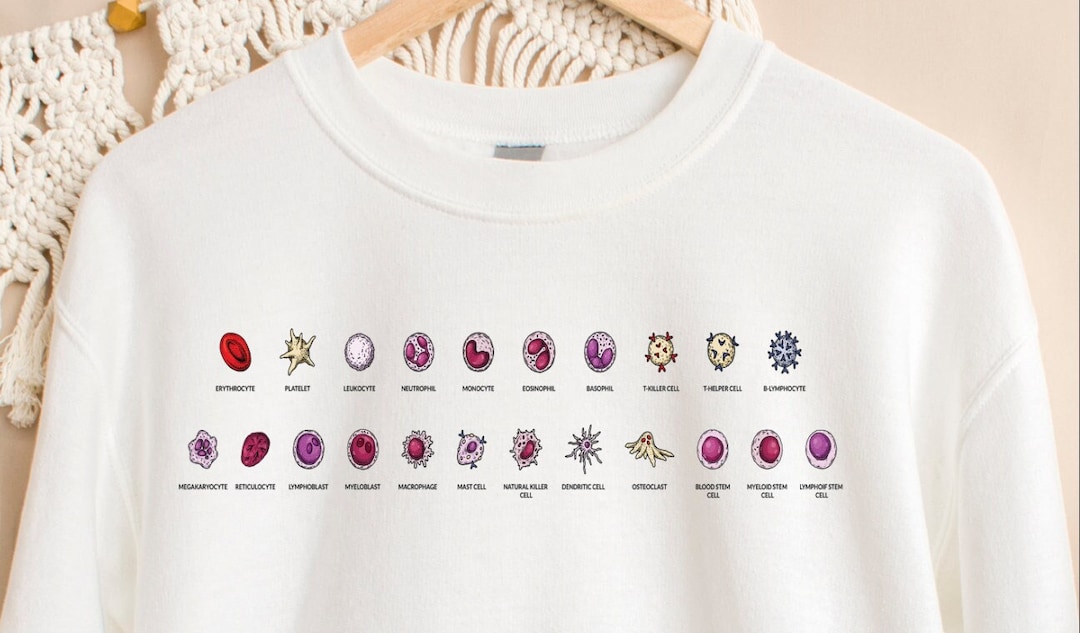 Immune Cell Sweatshirt, Phd Gifts, Immunology Sweatshirt, Medical ...