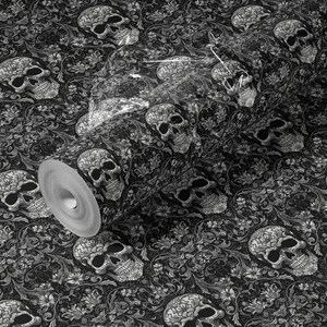 Skull Seamless Demask Pattern Seamless Skull Skull Digital - Etsy