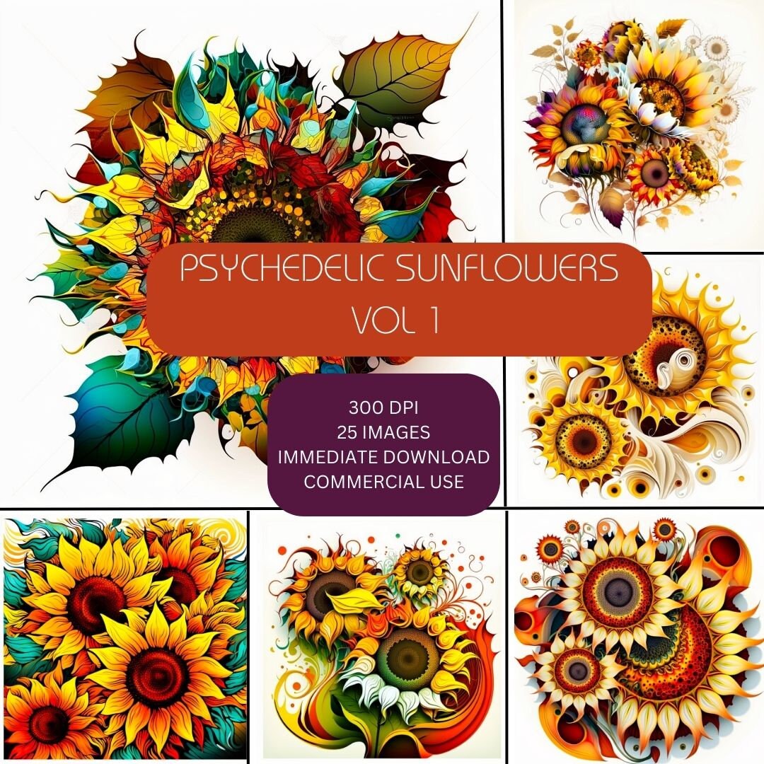 Psychedelic Sunflowers